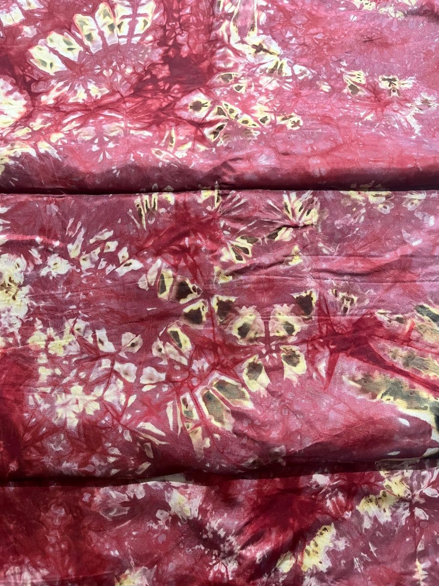 2 yards left Silk Adire Fabric – Zesty-Couture